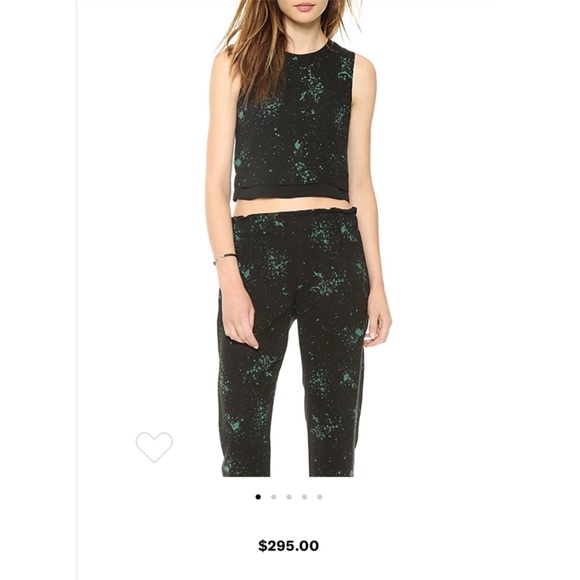 A.L.C. | Tops | Alc Silk Splatter Print Crop Top | Poshmark